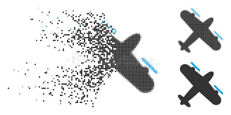 Moving Dot Halftone Propeller Aircraft Icon Stock Vector - Illustration ... Moving Dot Halftone Propeller Aircraft Icon Stock Vector - Illustration ...