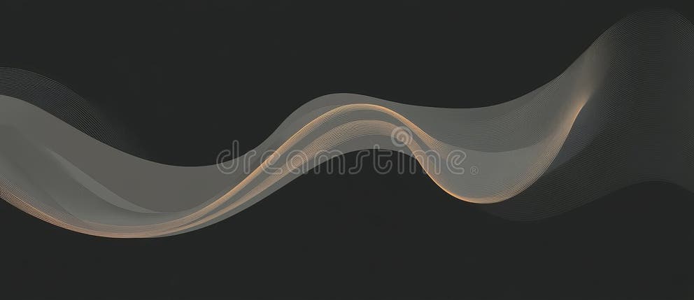 Moving Dots in an Abstract Wave. Particle Flow Visualization. Cyber ...