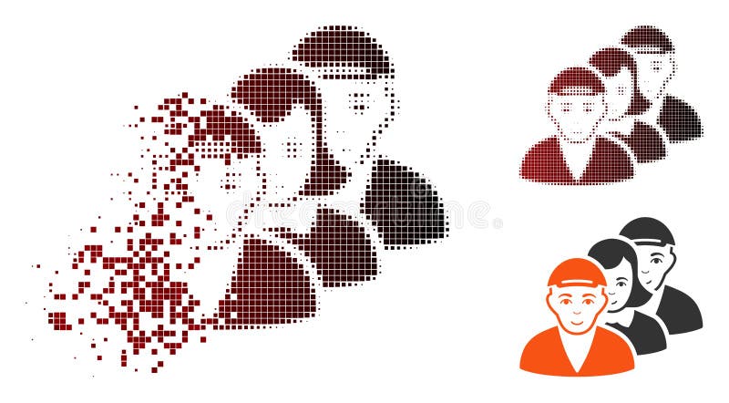 Moving Dotted Halftone People Queue Icon Stock Vector - Illustration of ... Moving Dotted Halftone People Queue Icon Stock Vector - Illustration of ...
