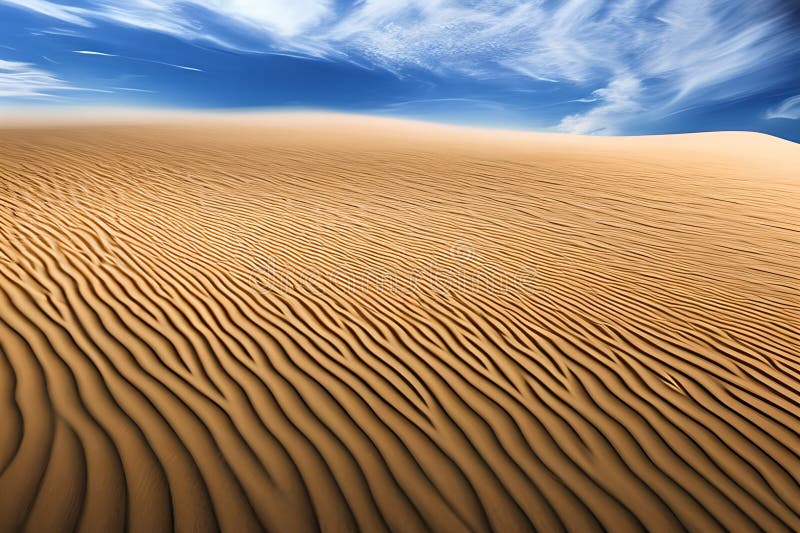 Desert Sand Waves - AI Generated Stock Illustration - Illustration of ...