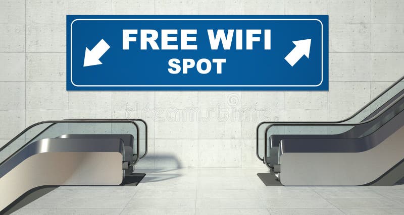 Wi-fi hotspot sign. stock image. Image of communications - 30054055