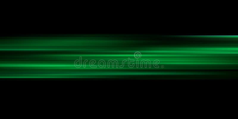 Moving Fast Green Laser Light Beams Isolated on Black Background ...