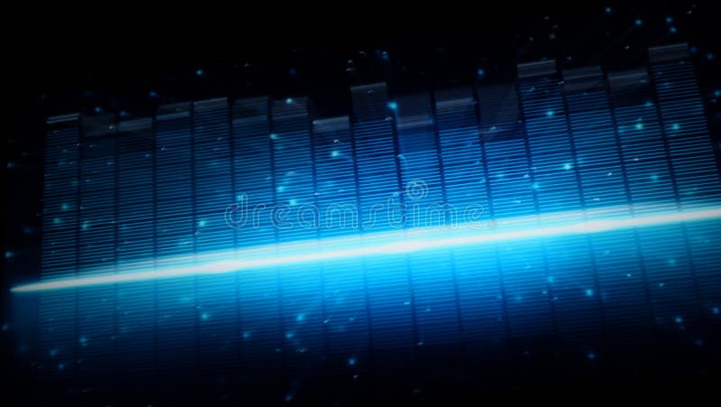 Moving Fast Music Equalizer Bar. Represent Deeper Sound and Emotional ...