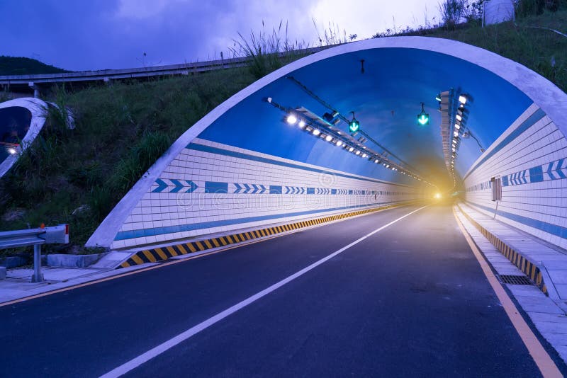 Moving fast in tunnel stock photo. Image of journey, moving - 74268828