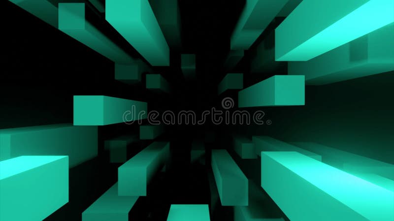 Moving Flow of Rectangular 3d Lines. Design. Geometric 3d Lines Move in ...