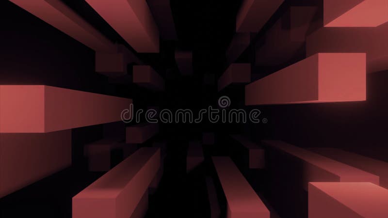 Moving Flow of Rectangular 3d Lines. Design. Geometric 3d Lines Move in ...