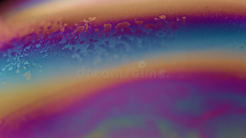 Moving Fluids of Various Colors on a Bubble Surface Stock Footage ...