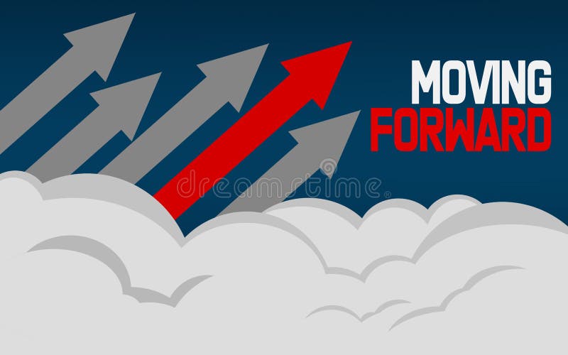 Arrows Moving Forward stock vector. Illustration of graphic - 6525408