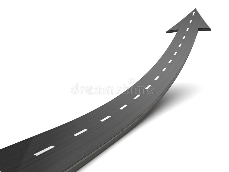 Road forward stock illustration. Illustration of arrow - 59330617