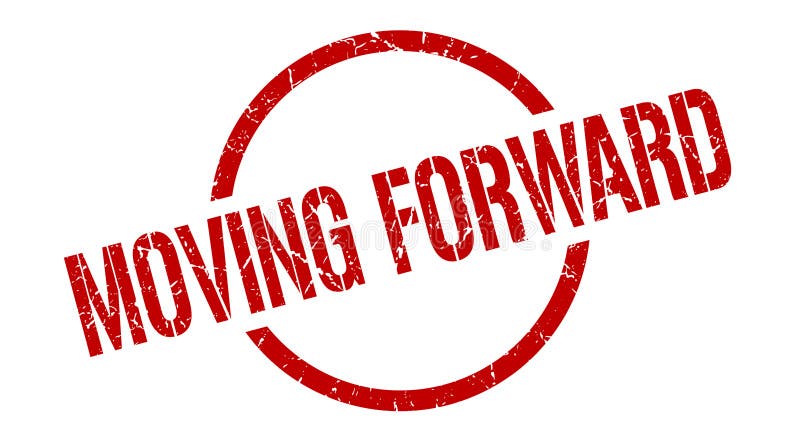 Moving forward stamp stock vector. Illustration of seal - 136953765