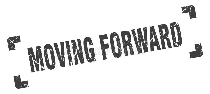 Moving forward ribbon. stock vector. Illustration of vignette - 191270536