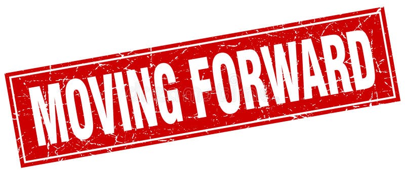 Moving forward stamp stock vector. Illustration of label - 125008932