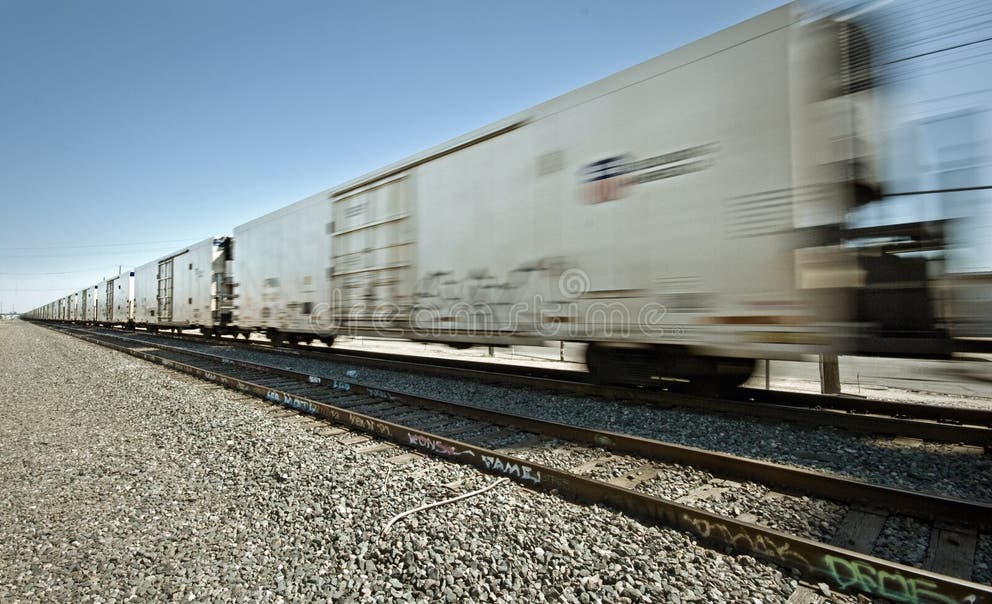 Moving Freight Train stock photo. Image of moving, load - 19660476