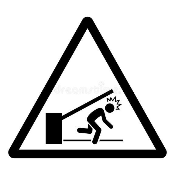 Moving Gate Hazard Symbol Sign, Vector Illustration, Isolate on White ...