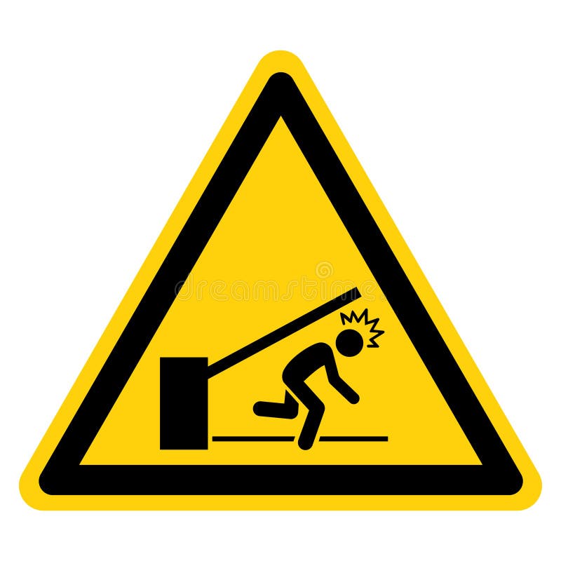 Moving Gate Hazard Symbol Sign, Vector Illustration, Isolate on White ...