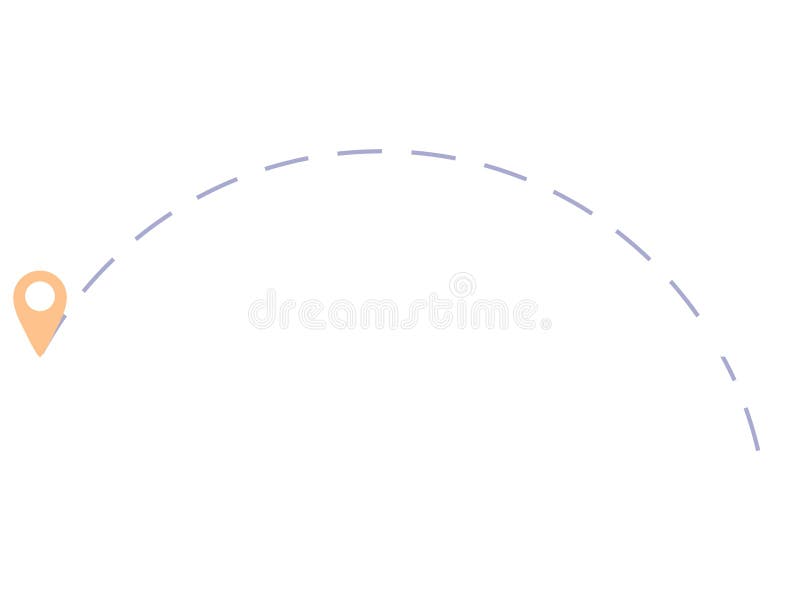 Moving Geolocation Simple Route Like We Have Moved Navigation Location Movement In Space