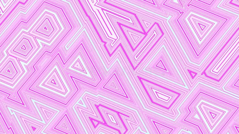 Moving Geometric Pattern with Maze Elements. Design. Hypnotic Animation ...