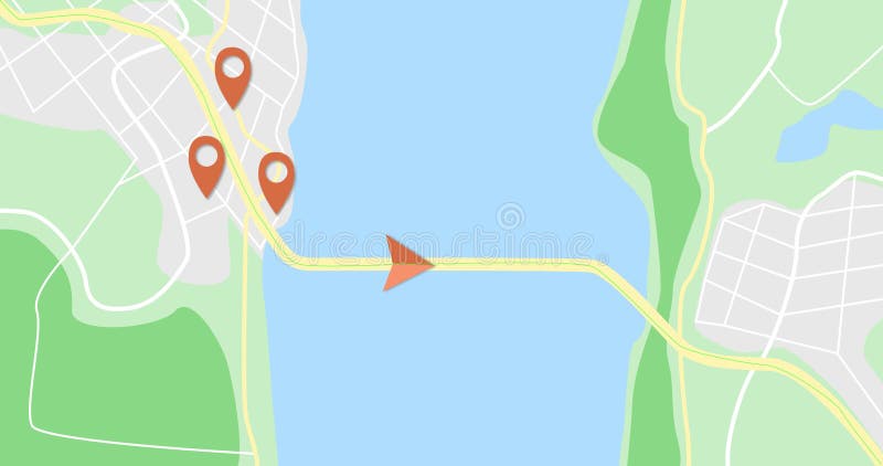 3D Moving City Map. Animation Stock Video - Video of animated ...