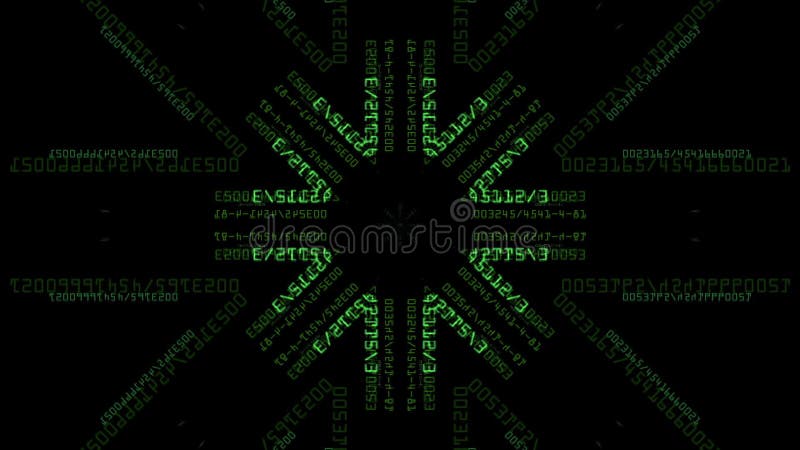 Green Numbers and Data Computer Code Stock Video - Video of online ...