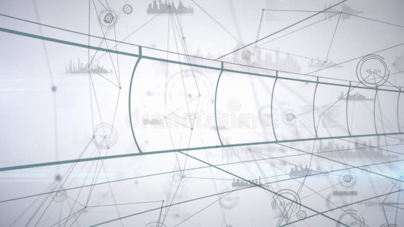 Moving Grid Lines on White Background Stock Footage - Video of idea ...