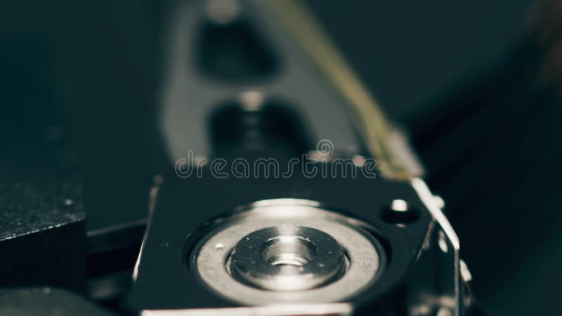 Actuator Arm of a HDD Moving Stock Video - Video of storage, computer ...
