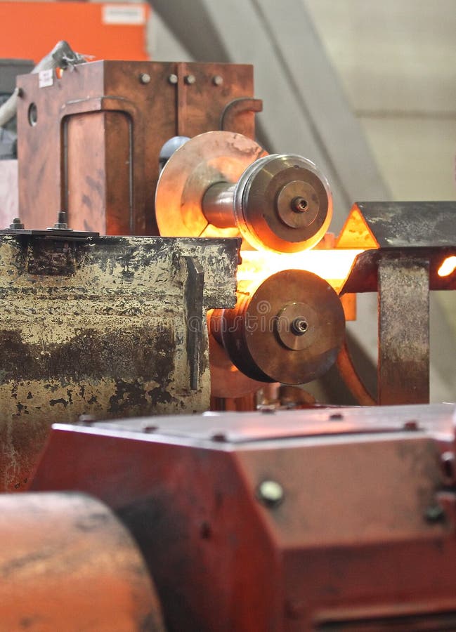 Moving the Heated Metal Rod Stock Image - Image of steel, guide: 48134043