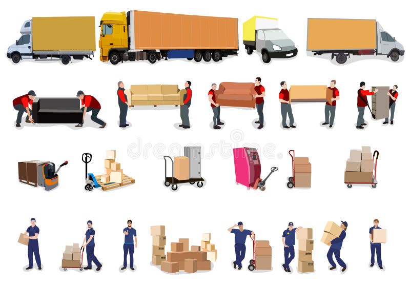 Moving House, Moving Office Stock Vector - Illustration of empty, gift ...