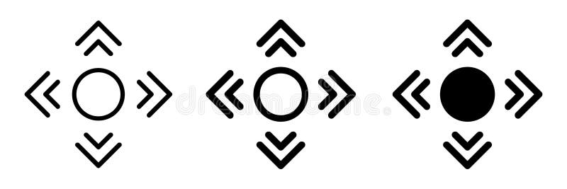 Moving Icon Set, Displacement Sign Stock Vector - Illustration of ...