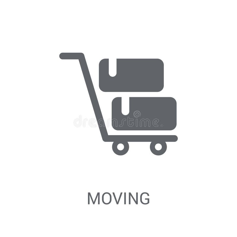 Moving Icon. Trendy Moving Logo Concept on White Background from Stock ...