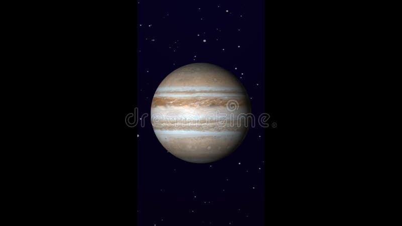 Moving Jupiter with Flowing Stardust. Stock Video - Video of dawn ...