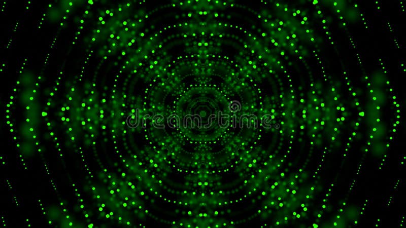 Moving Kaleidoscopic Pattern of Dots. Design. 3D Animation with ...