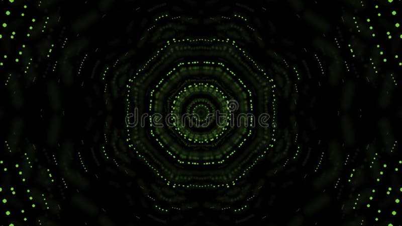 Moving Kaleidoscopic Pattern of Dots. Design. 3D Animation with ...