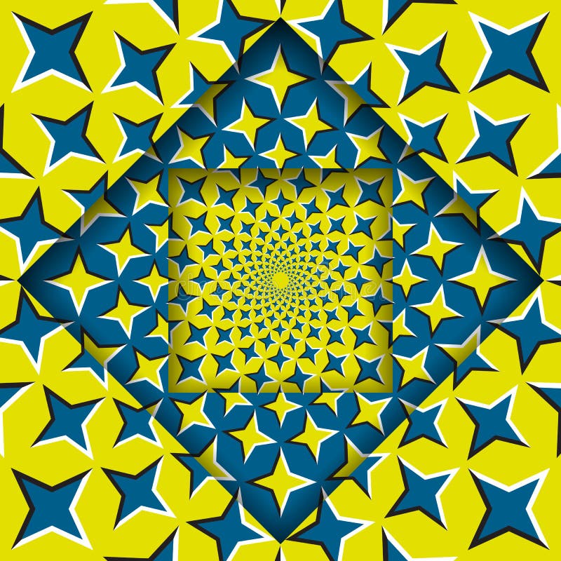 Moving Layers with a Circular Pattern. Abstract Optical Illusion ...