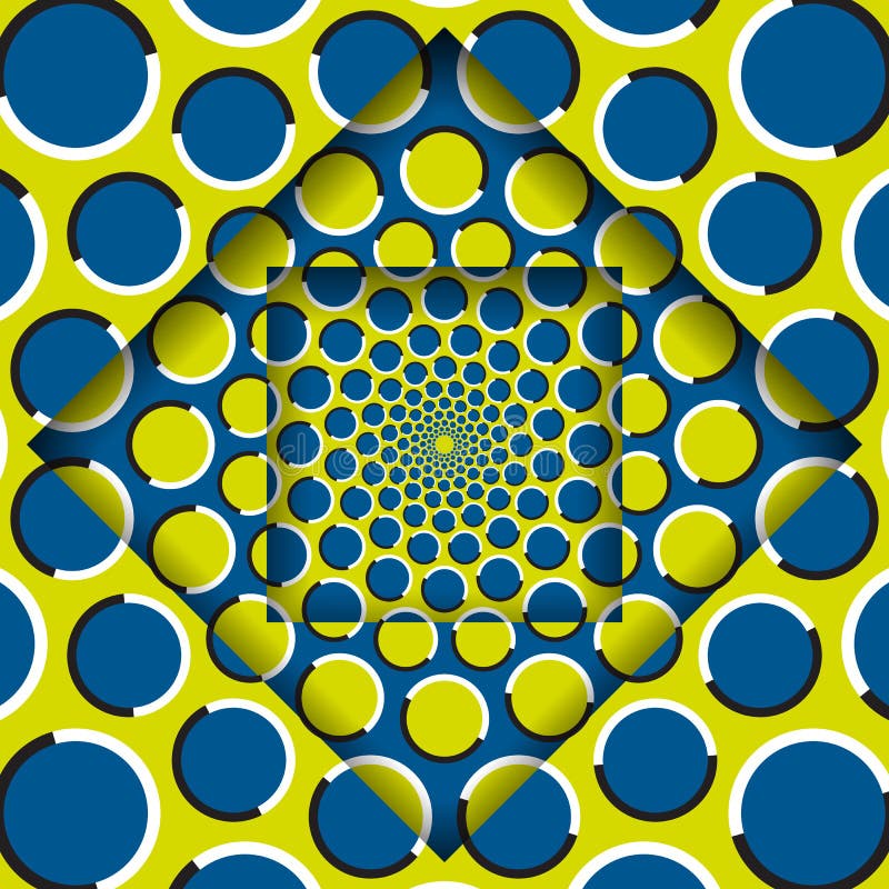 Moving Layers with a Circular Pattern. Abstract Optical Illusion ...