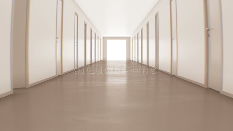 Moving through the Light Corridor with Many Opening and Closing Doors ...