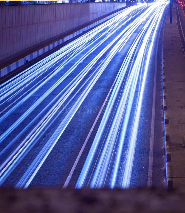 Moving lights stock image. Image of light, high, asphalt - 19980619