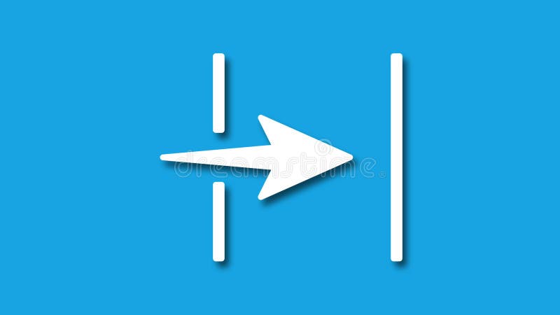Moving Login Icon with Shadow Effect Isolated on Blue Screen. Loop ...