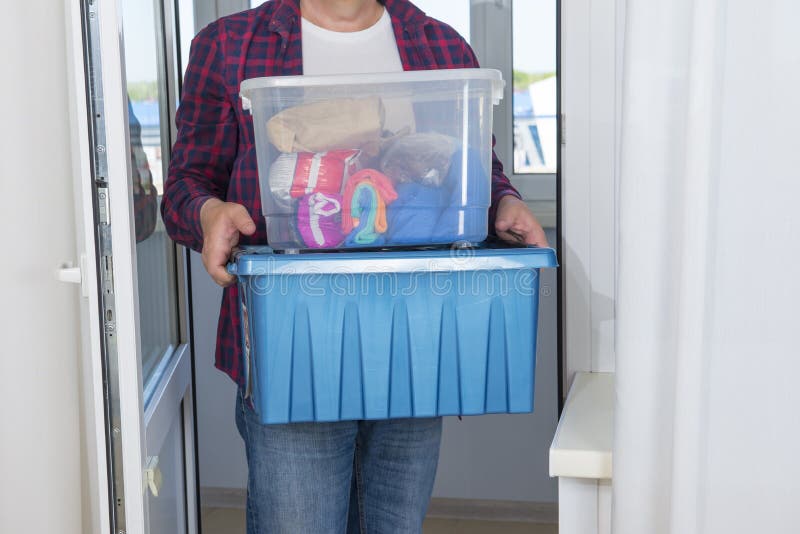 Moving a Mailbox with Things Stock Photo - Image of horizontal, carry ...