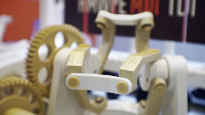 Moving Mechanical Details of Different Shapes and Sizes. Stock Video ...