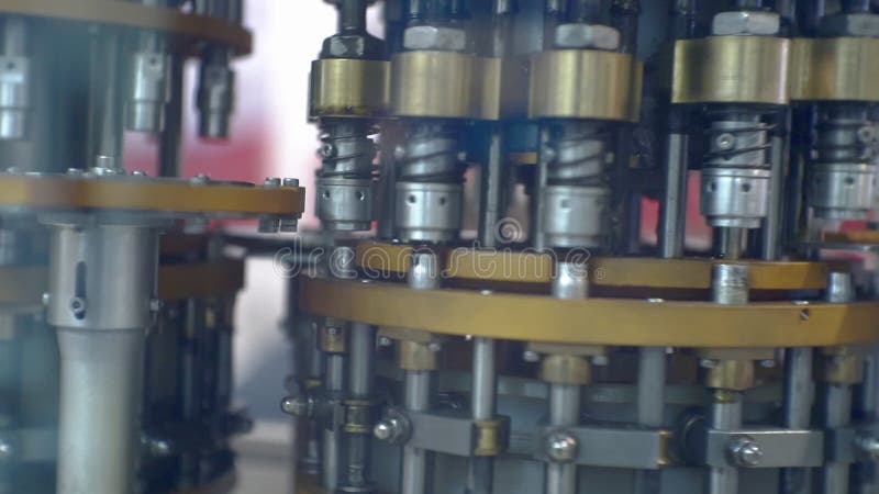 Moving Mechanical Parts of Different Shapes and Sizes. Stock Footage ...