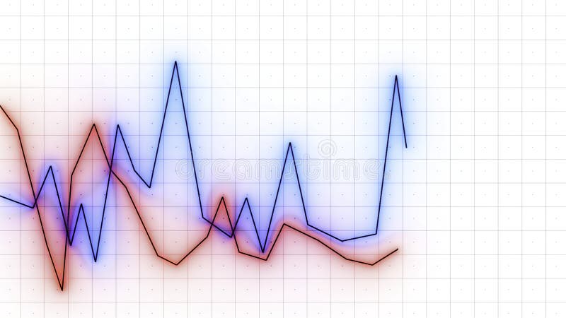 Moving Multicolored Chart Lines. Design. Animation of Moving Graph ...
