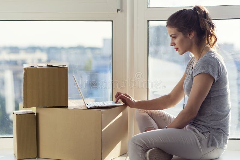 Moving in the New Apartment Stock Photo - Image of apartment, moving ...