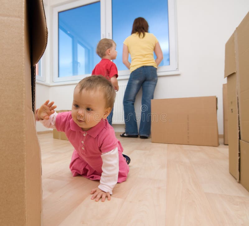 Moving into new home stock photo. Image of caucasian, house - 6378132