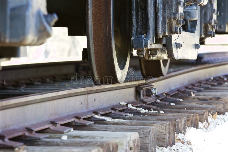 Moving Old Train and the Railway Stock Image - Image of movement ...