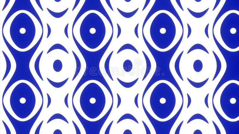 Moving Ornament with Oval Patterns. Design. Beautiful Changing Pattern ...