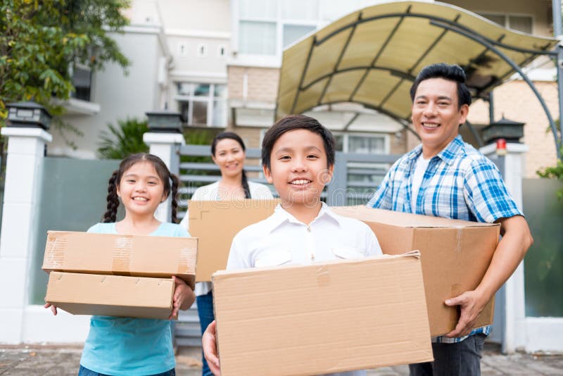 Moving out of the house stock photo. Image of house, moving - 49012262