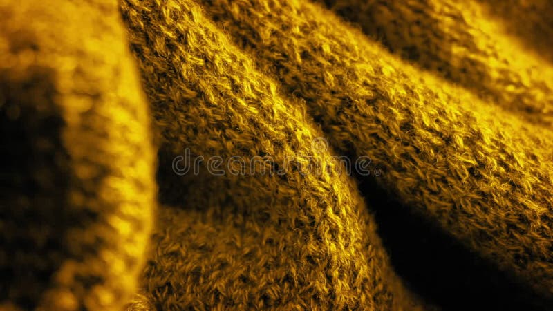 Moving Over Folds of Yellow Wool Fabric Stock Footage - Video of yellow ...