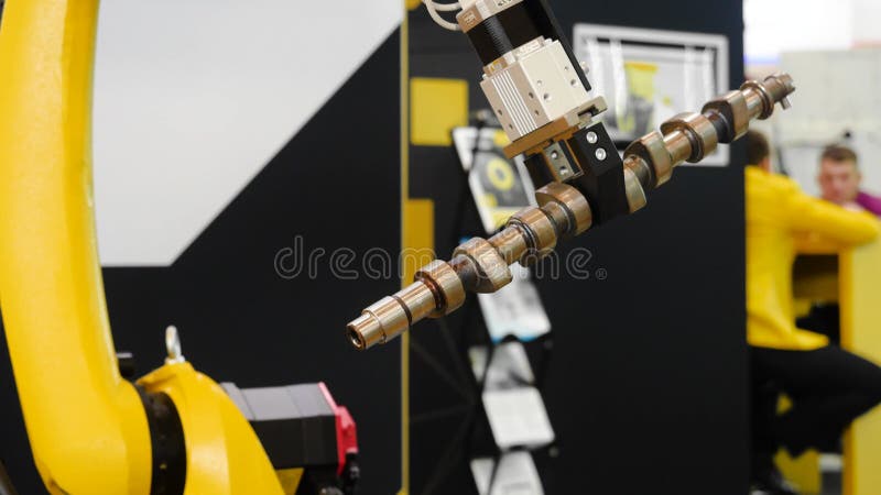 Moving Part of Robotic Arm Machine Tool. Media Stock Video - Video of ...