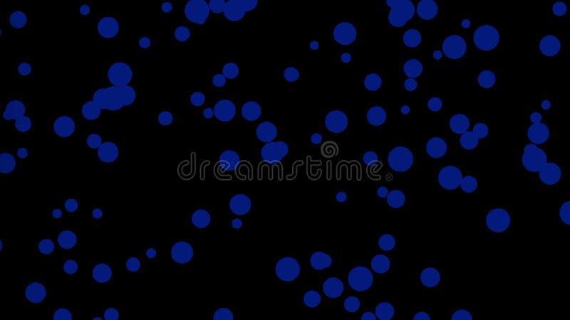 Moving Particles in Blue Color on Dark Background Stock Video - Video ...