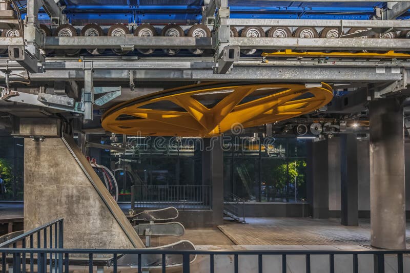 Moving Parts of Machinery the Cable Car Stock Image - Image of ...